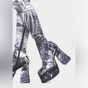 Shoes | Interstellar Memories Thigh High Boots | Poshmark